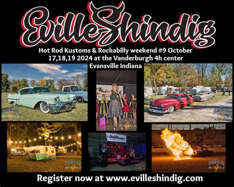 Eville Shindig Hot Rod Kustoms & Rockabilly weekend #9 2024 | Vanderburgh 4-H Center, Darmstadt ...