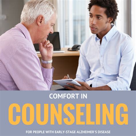 Comfort In Counseling For People With Early Stage Alzheimers Disease