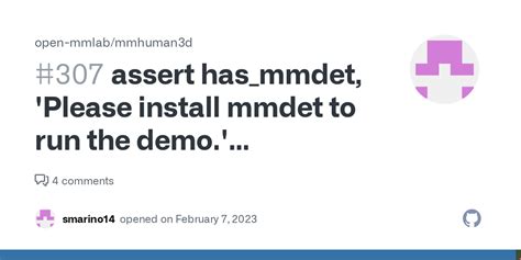 Assert Hasmmdet Please Install Mmdet To Run The Demo
