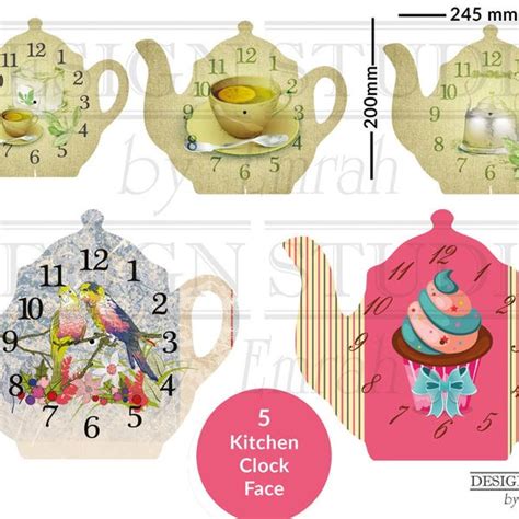 Teapot Wall Clock Etsy