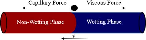 Force Analysis Diagram Of Spontaneous Imbibition Process Download