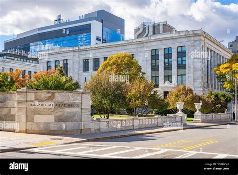 Boston Ma Usa October 26 2025 Entrance To Harvard Medical School