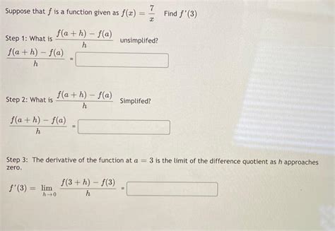 solved suppose that f is a function given as f x 5x 2 find