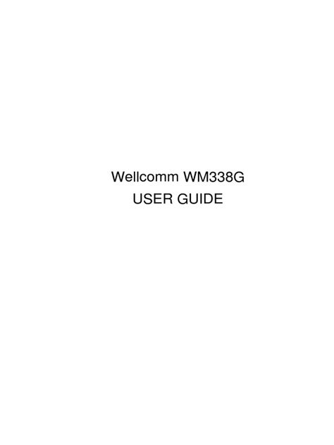 Wellcomm User Guide Pdf Wi Fi Wireless Lan