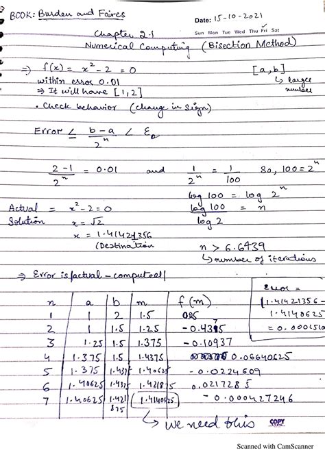 solution numerical computing bisection false position and newton