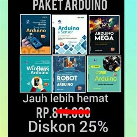promo buku paket arduino 6in1 arduino mega sensor dan wireles arduino