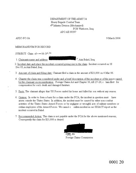 Official Army Memorandum Template