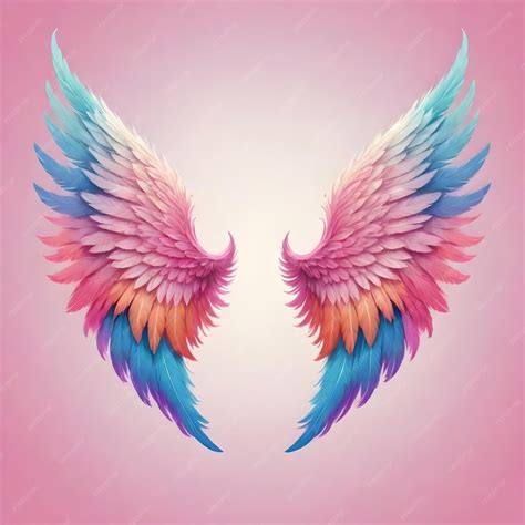 Premium Photo Beautiful Angel Wings Backdrop Digital Art Graphic