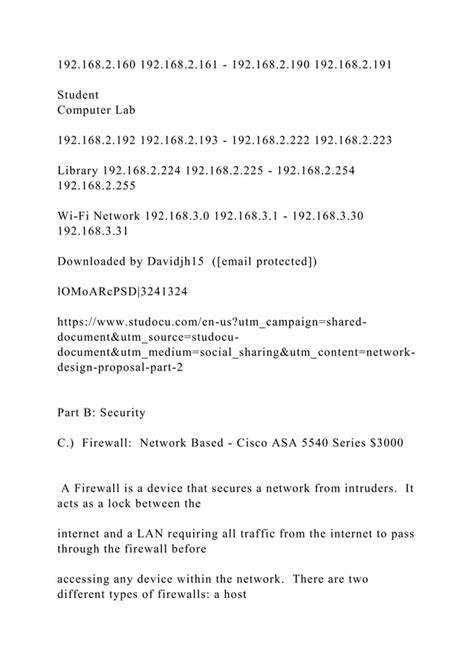 Network Design Proposal Templatenetwork Design Proposal Docx Computer