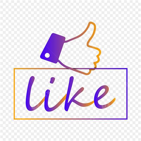 Social Media Likes Vector Hd Png Images Like Button Design For Social