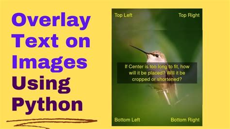 Ramsri Goutham Golla On Linkedin Overlay Text On Images Using Python And Moviepy