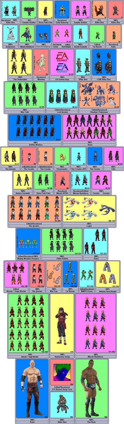 Sprites Catalog V2 By Johnmuffin On Deviantart