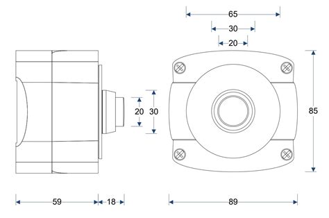 Push To Exit IP66 High Impact Surface Mount Push Button Insight Automation