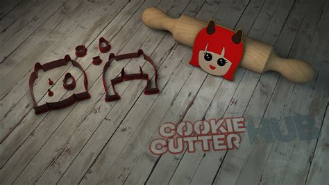 Halloween Devil Girl Cookie Cutter