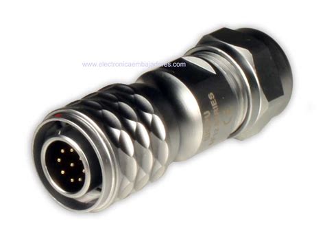Weipu Sf12 Series Ip67 Conector Estanco Push Pull Ø12 Macho Aéreo 9