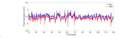 Typical Example Of Time Series Of Pupil Diameters Here Missing Download Scientific Diagram