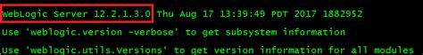 Linux服务器下weblogic版本号查看方式 黄焖鸡米饭 博客园