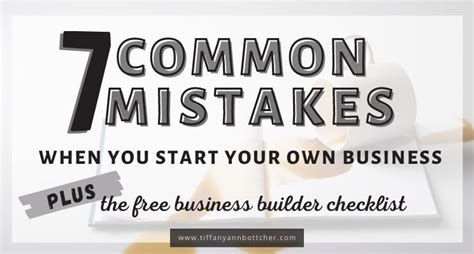 don t make these seven common mistakes when you start your own business