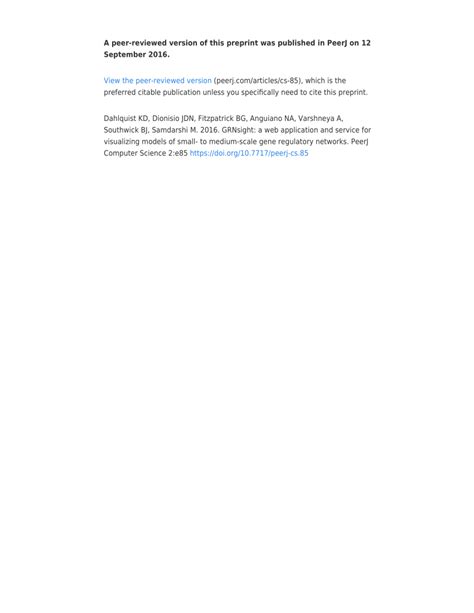 pdf grnsight a web application and service for visualizing models of