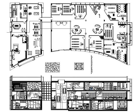 Cafeteria Plan With A Detail Dwg File Prison Cafeteria Layout