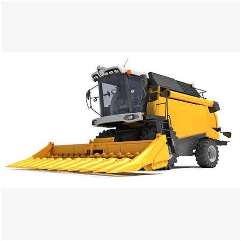 Precision Farm Combine 3d 모델 다운로드 트랙터 On