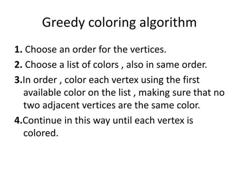graph coloring algorithm pptx computing technology and computing