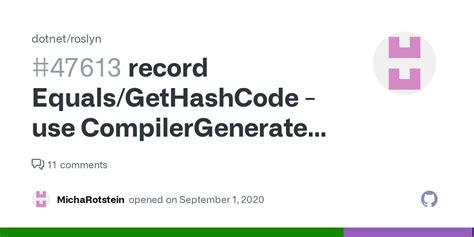 Record Equalsgethashcode Use Compilergenerated Attribute · Issue