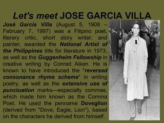 The Fence By Jose Garcia Villa Ppt
