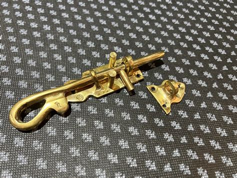 Handmade Moroccan Brass Door Latch Window Latch Brass Bolt Unique