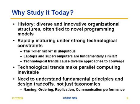 Cs 258 Parallel Computer Architecture Cs 258 Spring