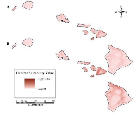 the ecological niche models enm defined in maxent showing the