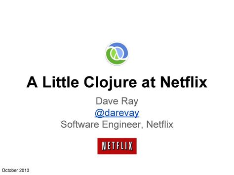 Clojure At Netflix Rclojure