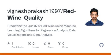 Github Vigneshprakash1997red Wine Quality Predicting The Quality Of
