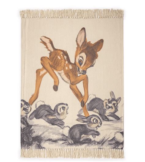 Disney Parks Bambi And Woodland Friends Throw Blanket New With Tag