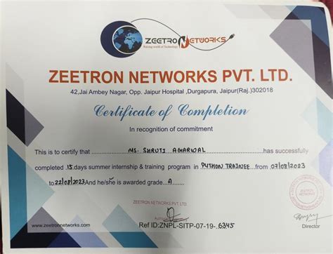 Shruti Agarwal On Linkedin Hey Connections I Am Excited To Share That I Have Successfully