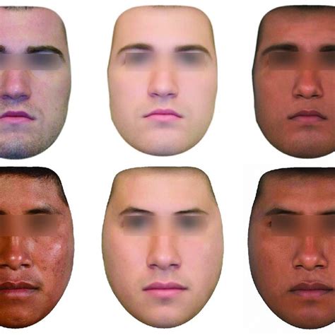 Example Stimuli Three Versions Of The Same Facial Stimuli Of A