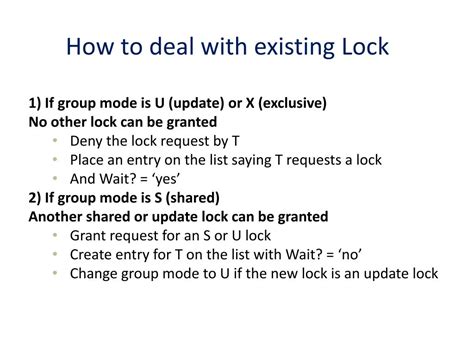 ppt concurrency control architecture for a locking scheduler section 18 5 powerpoint