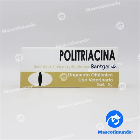 Politriacina UngÜento OftÁlmico 5 G Santgar Mascotimundo®
