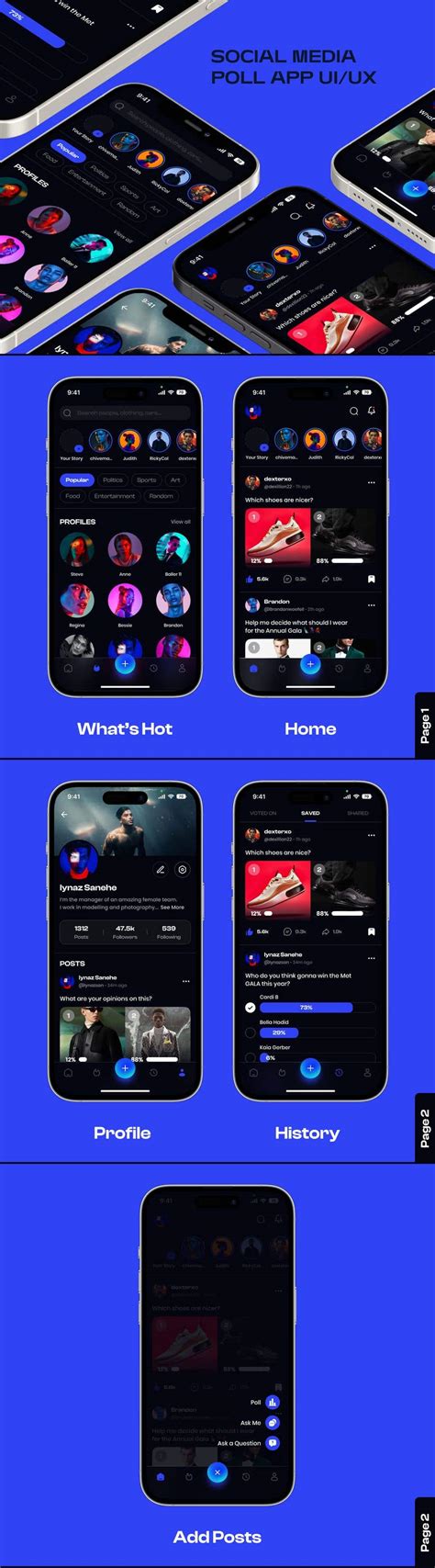 Entry By AshokC For UI Design For A Social Media App Freelancer