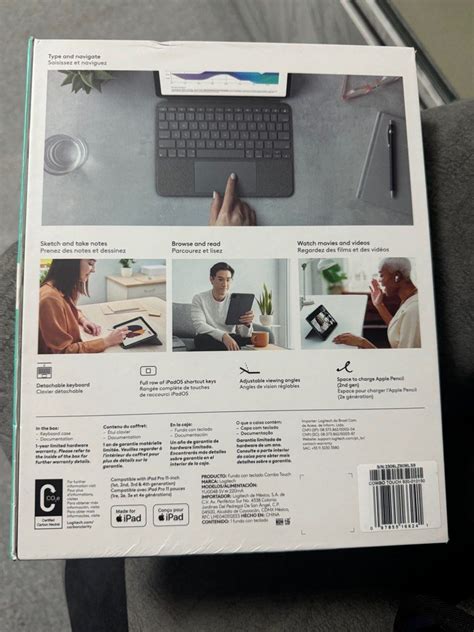 Logitech Combo Touch For Ipad Pro Computers Tech Parts Accessories Computer Keyboard On
