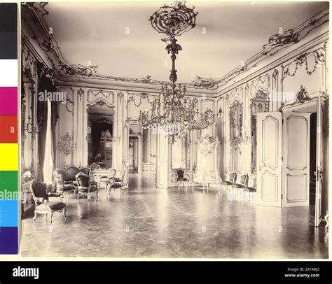Ofen Castle Hall Of Mirrors Hall Ancillary The Throne Room 1886
