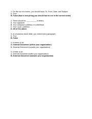 Essential Elements Of A Memo And Letter Format And Indentation Course Hero