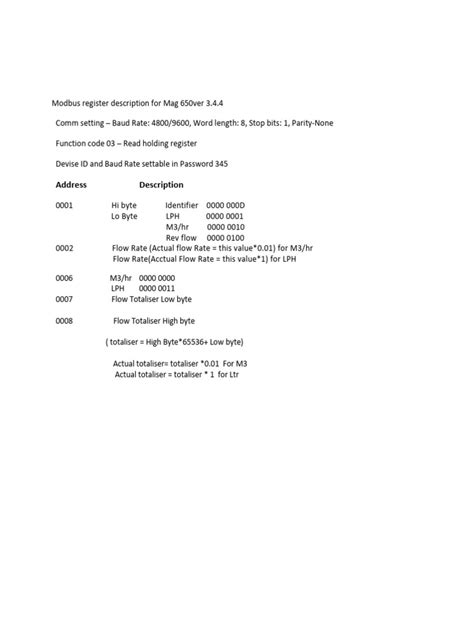 Mag 650 Modbus Response V5 Pdf