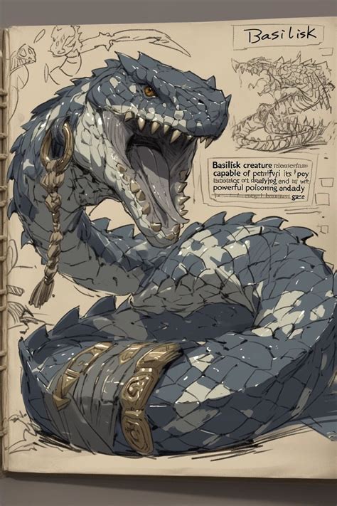 Basilisk в 2025 г Мифические существа Мифологические существа Концепты существ