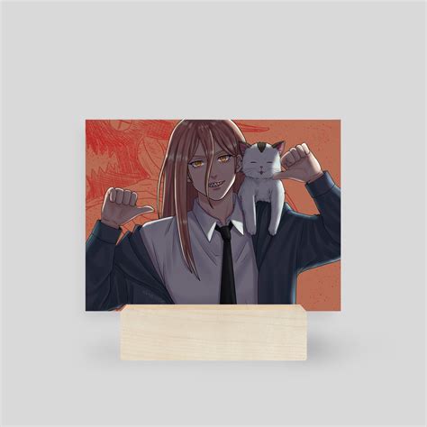 Power And Meowy Chainsaw Man An Art Print By Kvnehide Inprnt