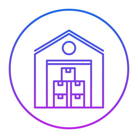 창고 터 일러스트레이션 프리미엄 벡터