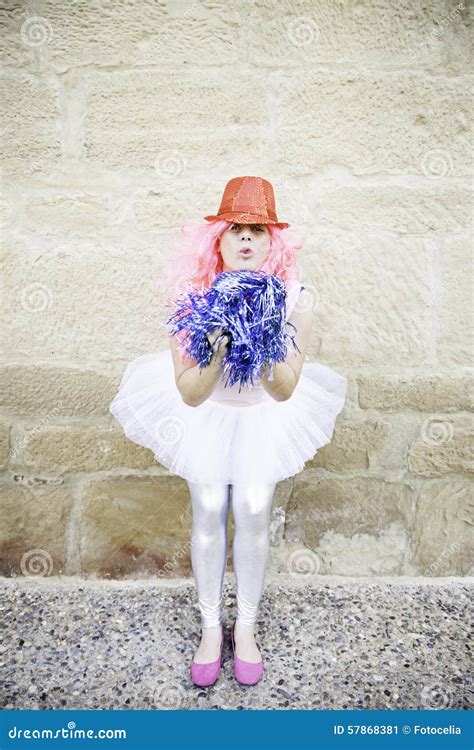 Women Dressed Cheerleader Stock Image Image Of Attractive