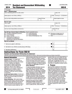 CA FTB B Fill Out Tax Template Online