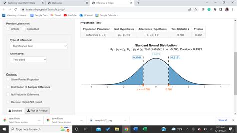 Solved Interpret The P Value Exploring Quantitative Data X Web Apps X Course Hero