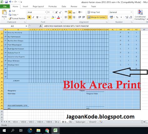 Cara Print File Excel Ketengah Sesuai Dan Tidak Terpotong Panduan Lengkap Jagoan Kode